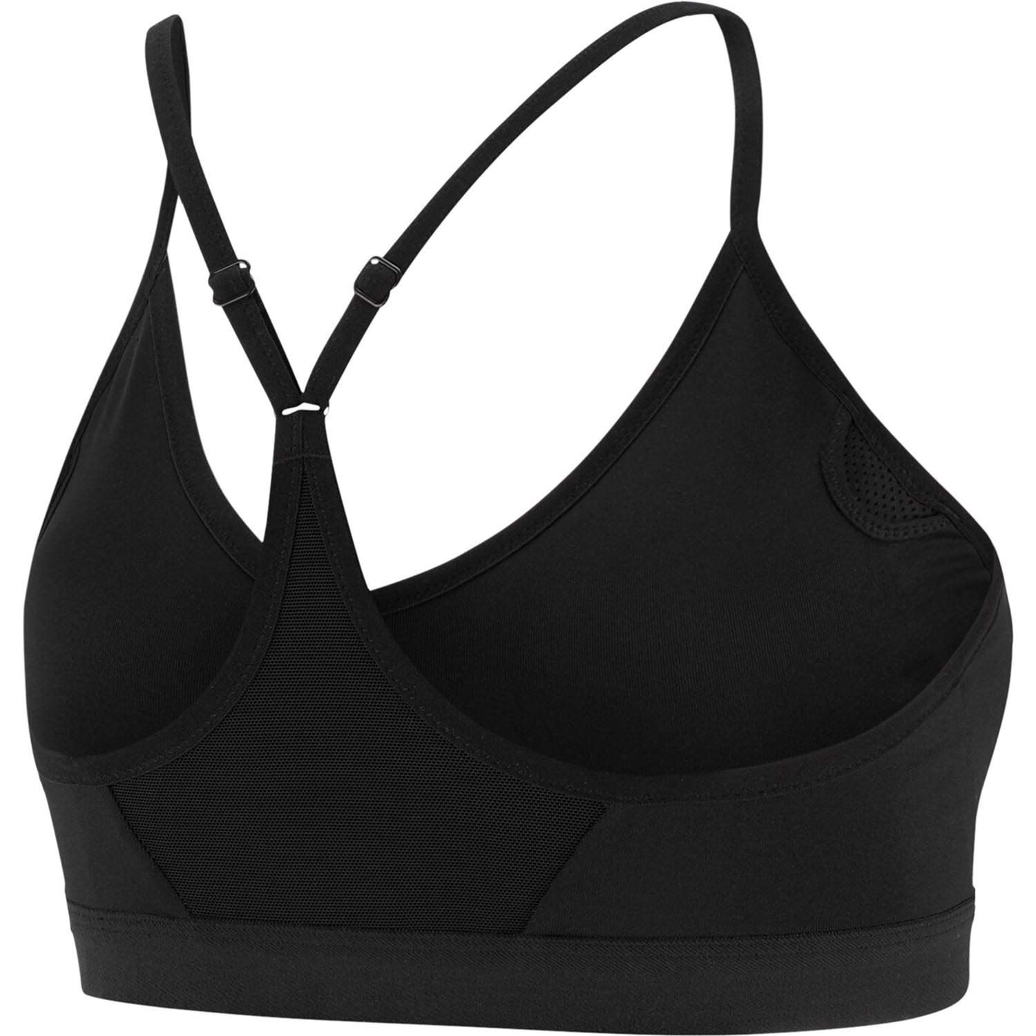 Nike Women's Dri-Fit Indy Training Bra (Black, Small)