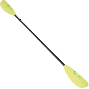 hydropro 220 cm carbon fiber kayak paddle, green