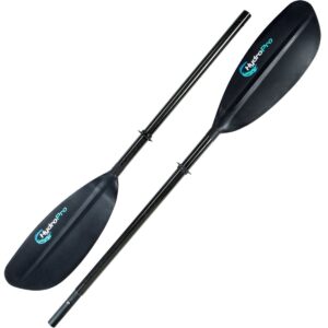 hydropro 220 cm carbon fiber kayak paddle, black