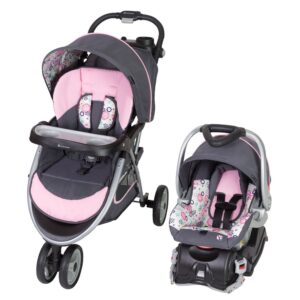 baby trend skyview travel system, floral