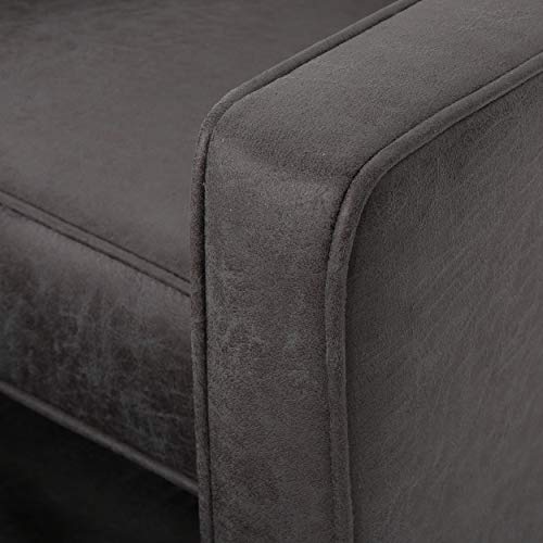 Christopher Knight Home GDFStudio Christopher Knight Home Mervynn Mid-Century Modern Microfiber Recliners, 2-Pcs Set, Slate / Dark Espresso