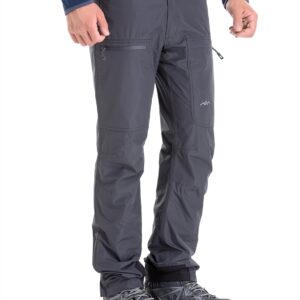 TRAILSIDE SUPPLY CO. Mens-Ski-Snow-Snowboard-Pants, Wind/Waterproof, Insulated, M, Grey