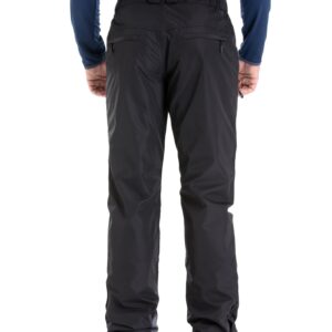 TRAILSIDE SUPPLY CO. Mens-Ski-Snow-Snowboard-Pants, Wind/Waterproof, Insulated, S, Black