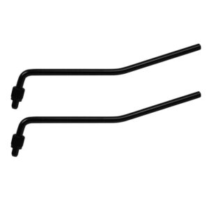 6mm/0.24" guitar double tremolo arm whammy bar compatible for floyd rose electric guitar tremolo br idge system parts, black (2 pack)