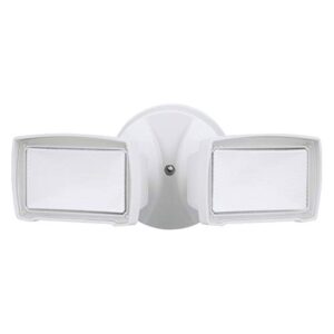 Good Earth Lighting LED Security Flood Light, 2100 Lumens, 5000K, Switch Controlled Flood Light, 50,000 Hours, Direct Wire, Weatherproof, ETL & Energy Star Certified - White Finish