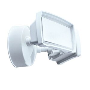 Good Earth Lighting LED Security Flood Light, 2100 Lumens, 5000K, Switch Controlled Flood Light, 50,000 Hours, Direct Wire, Weatherproof, ETL & Energy Star Certified - White Finish