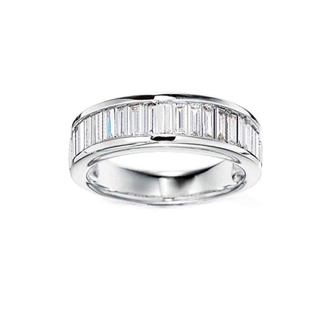 Ginger Lyne Collection Eternity Baguettes Anniversary Wedding Band Ring for Women