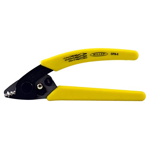 Miller CFS-3 Series Three-Hole Wire Stripper Tool for Working Technicians, Electricians, and Installers, Safe Cable-Splicing Tool, Easily Portable Wire Stripper, 4.2 Ounces