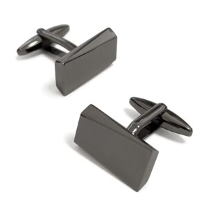 merit ocean black classic cufflinks for men stainless steel wedding business gifts