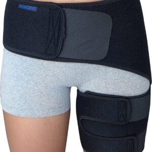 Hip Brace for Sciatica Pain Relief - Compression Wrap for Sciatic Nerve, Hamstring Pull, Hip Fleхоr Strain, Groin Injury, Pulled Thigh - SI Belt - Sacroiliac Joint Support Stabilizer for Men, Women