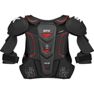 STX Ice Hockey HP SPH0 SR 01 BK/RD Stallion HPR Senior Shoulder Pad, Small, Black/Red