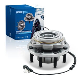 detroit axle - 4wd front wheel bearing hub for ford f-250 f-350 super duty 2011-2016, replacement 2012 2013 2014 2015 f-250 f-350 super duty (srw models) wheel bearing and hub assembly