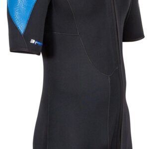 Henderson Men's 3mm Thermoprene Pro Front Zip Shorty Wetsuit, Black/Blue, 6XL