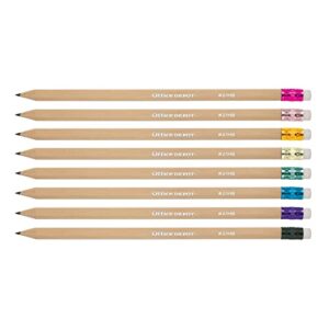 Office Depot® Brand Natural Wood Pencils, #2 Medium Soft Lead, Pack of 96