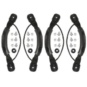 anndason 4 pcs black kayak canoe boat side mount carry handles/paddle park kayak handles and hardwares