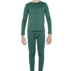 Rocky Thermal Underwear For Boys (Long Johns Thermal Set) Shirt & Pants, Base Layer w/Leggings/Bottoms Ski/Extreme Cold (Jade - X-Small)