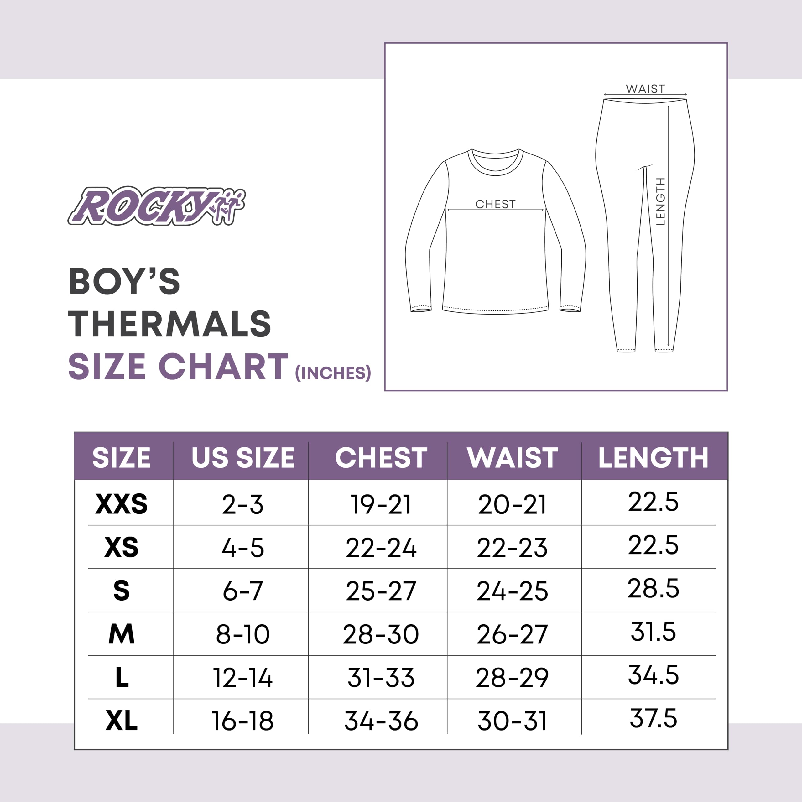 Rocky Thermal Underwear For Boys (Long Johns Thermal Set) Shirt & Pants, Base Layer w/Leggings/Bottoms Ski/Extreme Cold (Jade - X-Small)