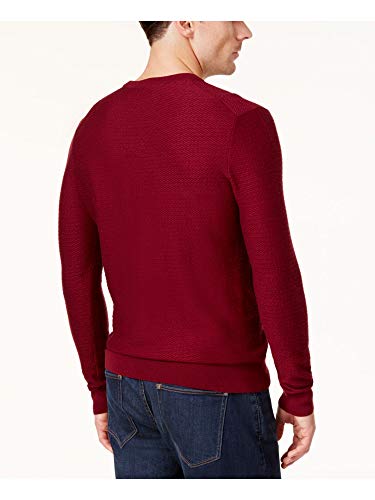 Alfani Mens Knit Pullover Sweater, Red, XX-Large