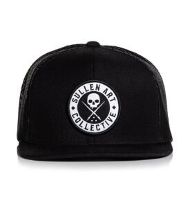 sullen badge of honor boh mesh back snapback tattoo lifestyle hat - black