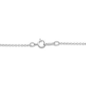 Jewelili Sterling Silver Treated Black and Natural White Round Diamonds Infinity Twist Pendant Necklace, 18” Cable Chain