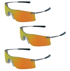 r3 safety 135-t411r rubicon protective eyewear, fire lens