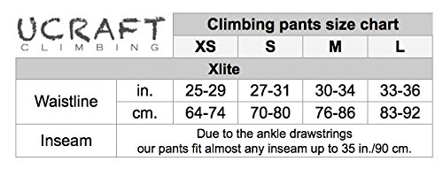 Ucraft "Xlite Women's Rock Climbing and Bouldering and Yoga Knickers. Lightweight, Stretching, Breathable (412 S,Womens,Mustard)