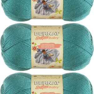 Bernat Softee Baby Yarn 3 Pack Bundle Includes 3 Patterns DK Light Worsted #3