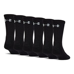 Under Armour UA Charged Cotton 2.0 Crew - 6-Pack LG Black