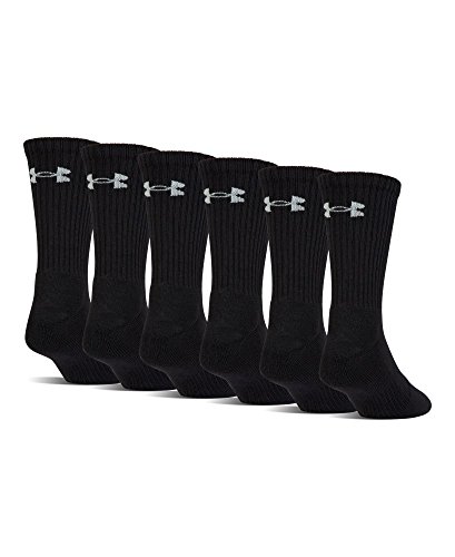 Under Armour UA Charged Cotton 2.0 Crew - 6-Pack LG Black