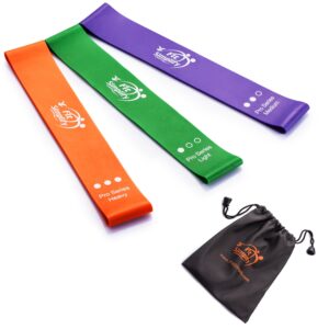 fit simplify pro series resistance loop exercise bands, set of 3