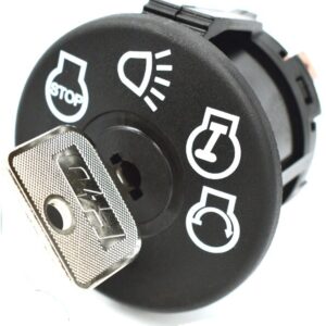 HD Switch Starter Ignition Key Switch fits John Deere D100 D105 D110 D120 D125 D130 D140 D150 D155 D160 D170 E100 E110 E120 E130 E140 E150 E160 E170 E180 S Series Includes 1 Umbrella & 1 Steel Key