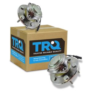 trq front wheel hubs & bearings 6 lug left & right pair for chevy gmc 2wd 2x4