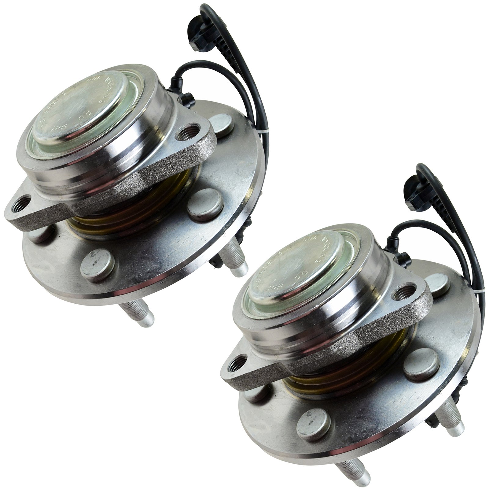 TRQ Front Wheel Hubs & Bearings 6 Lug Left & Right Pair for Chevy GMC 2WD 2x4