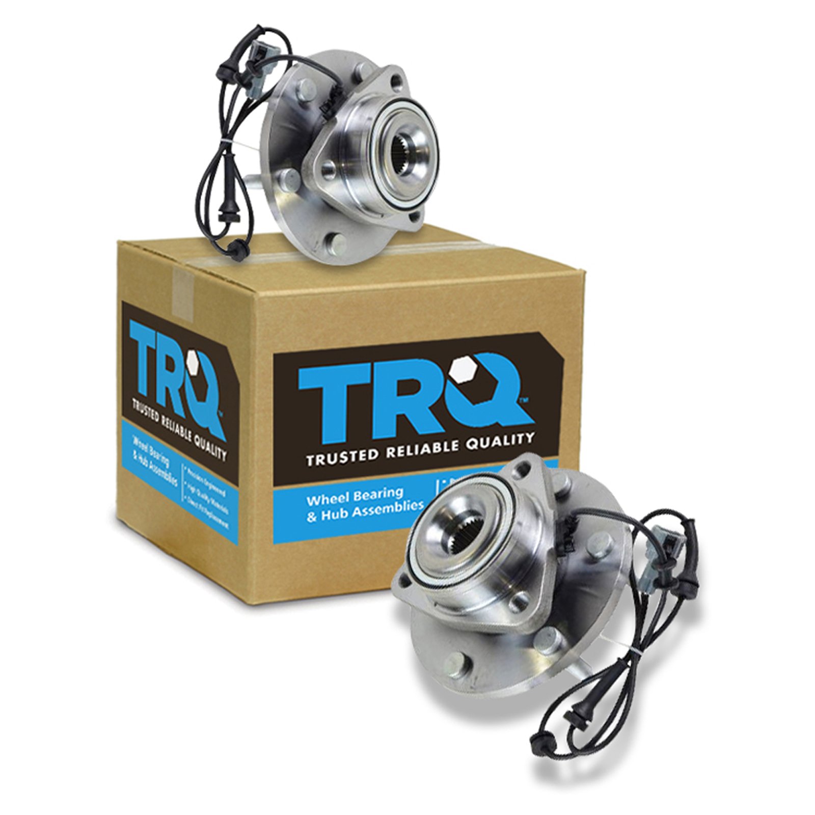 TRQ Front Wheel Hubs & Bearings Pair Set for Nissan Armada Titan Pathfinder QX56