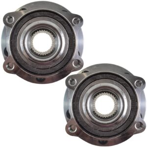 TRQ Wheel Hub & Bearing Front Left & Right Pair for Chrysler 200 Sebring Avenger