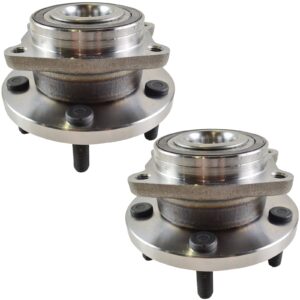 TRQ Wheel Hub & Bearing Front Left & Right Pair for Chrysler 200 Sebring Avenger