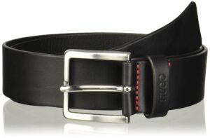 hugo men's gionios italian belt, new black, 105