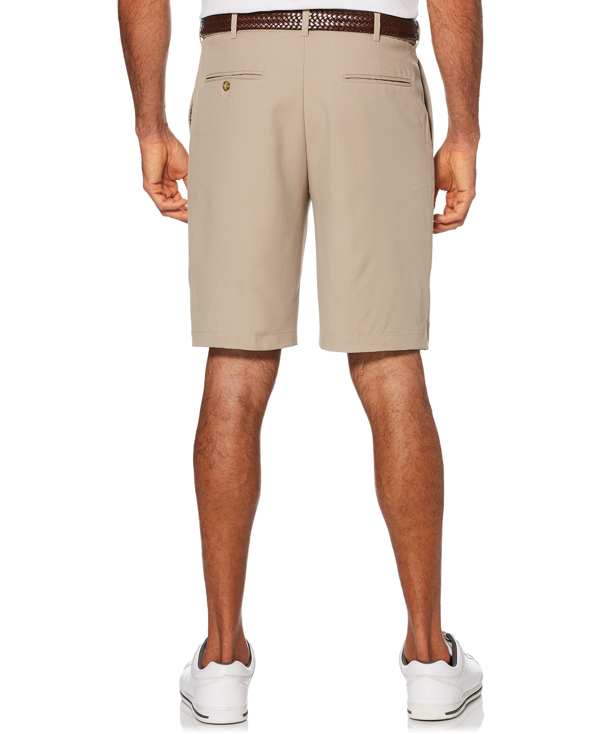 PGA TOUR mens Double Pleat With Active Waistband (Size 30 - 44 Big & Tall) Golf Shorts, Chinchilla, 38 US