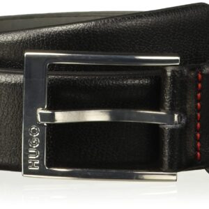 HUGO Hugo Boss Men's Gellot Grainy Leather Belt Accessory, -black, 38