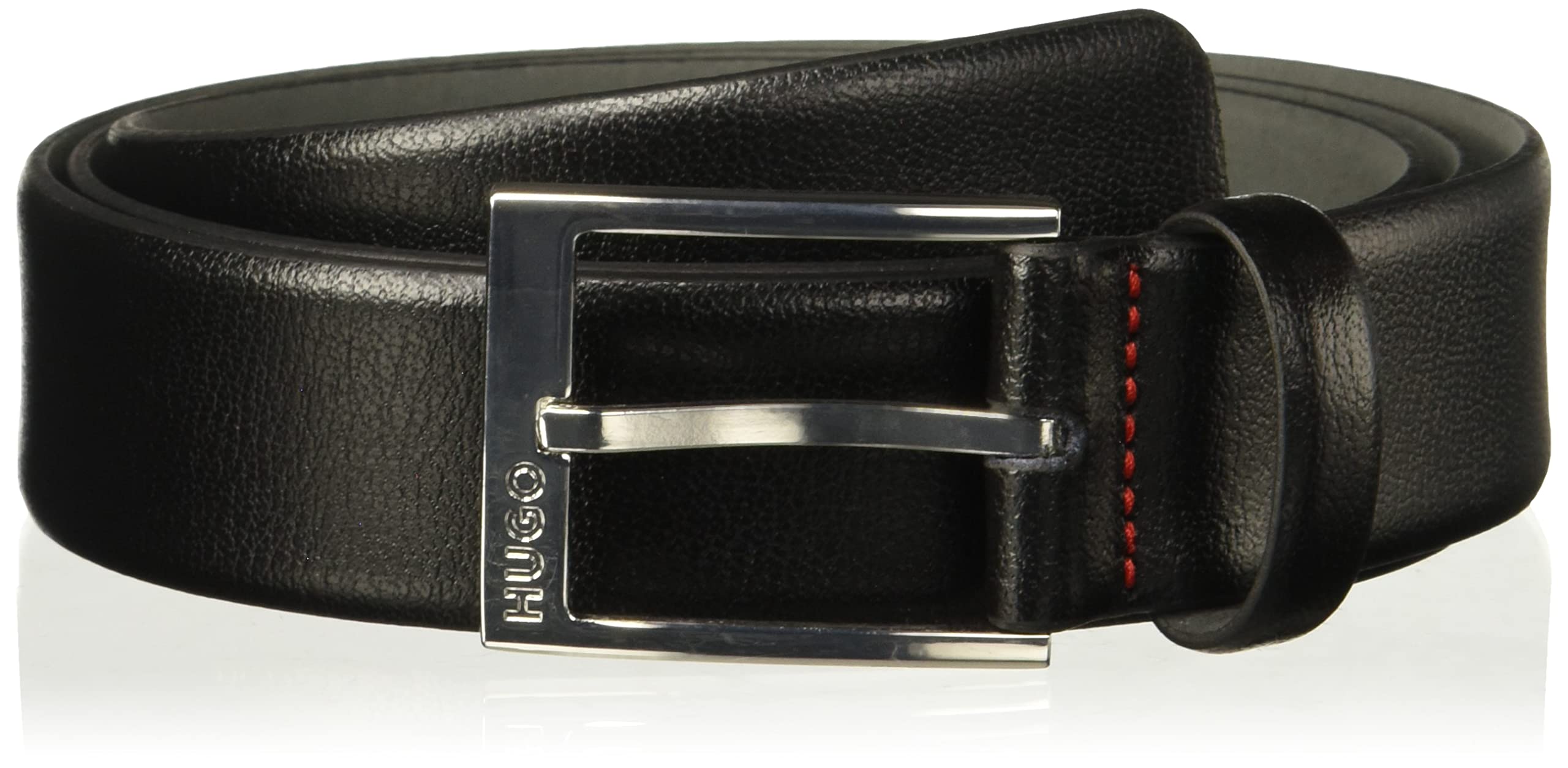 HUGO Hugo Boss Men's Gellot Grainy Leather Belt Accessory, -black, 38