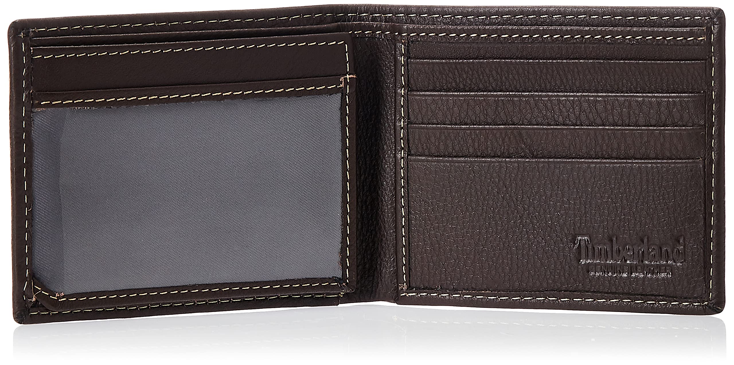 Timberland mens Wellington Leather Rfid Bifold Commuter Security Wallet, brown, One Size