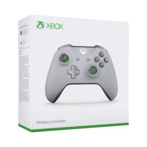 microsoft wireless controller - grey/green - xbox one