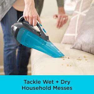 BLACK+DECKER dustbuster AdvancedClean Cordless Wet/Dry Handheld Vacuum, Titanium (HLWVA325J21)