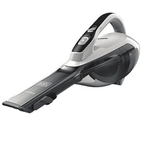 black+decker dustbuster advancedclean cordless handheld vacuum, powder white (hvla325j10)