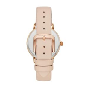 Kate Spade New York Women's Metro Quartz Stainless Steel and Leather Watch, Color: Rose Gold, Nude (Model: KSW1403)