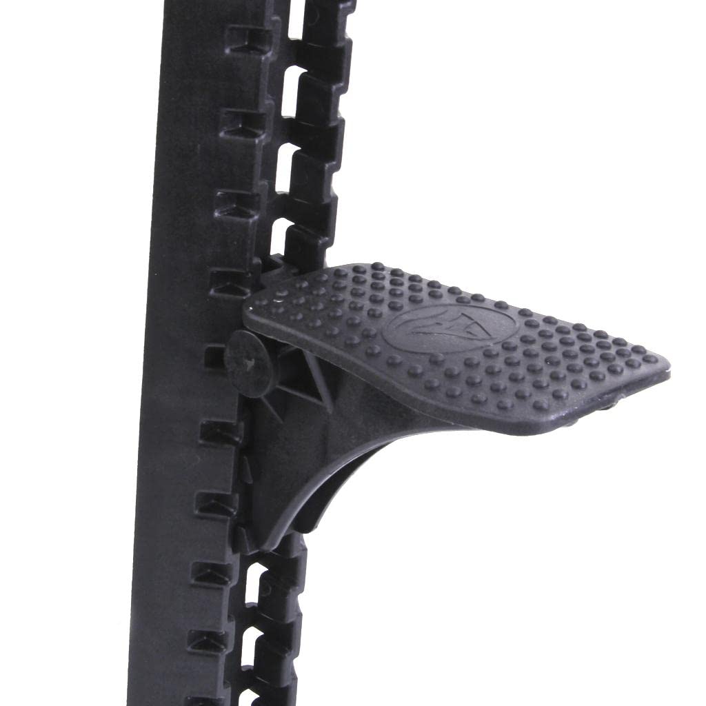 MonkeyJack 2 Pieces/Set 18" Long Lightweight Black Nylon Sit-in & Sit-on Kayak Foot Brace Pedal with Screws