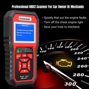 KONNWEI KW850 Professional OBD2 Scanner Auto Code Reader Diagnostic Check Engine Light Scan Tool for OBD II Cars After 1996(Original)