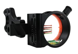 dead ringer starvation 5 pen bow sight | aluminum frame sight with light and glow in the dark top pen