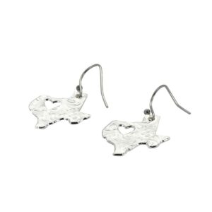 Montana Silversmiths State Charm Dangle Earring (I Heart Texas)