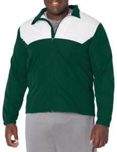 asics upsurge jacket, forest/white, xx-large